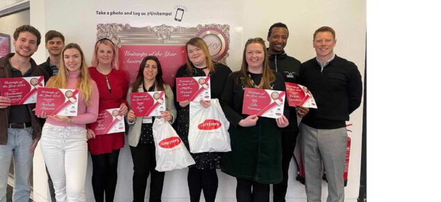 Unitemps Warwick celebrate at Unitemps of the Year Awards 2024 - Unitemps